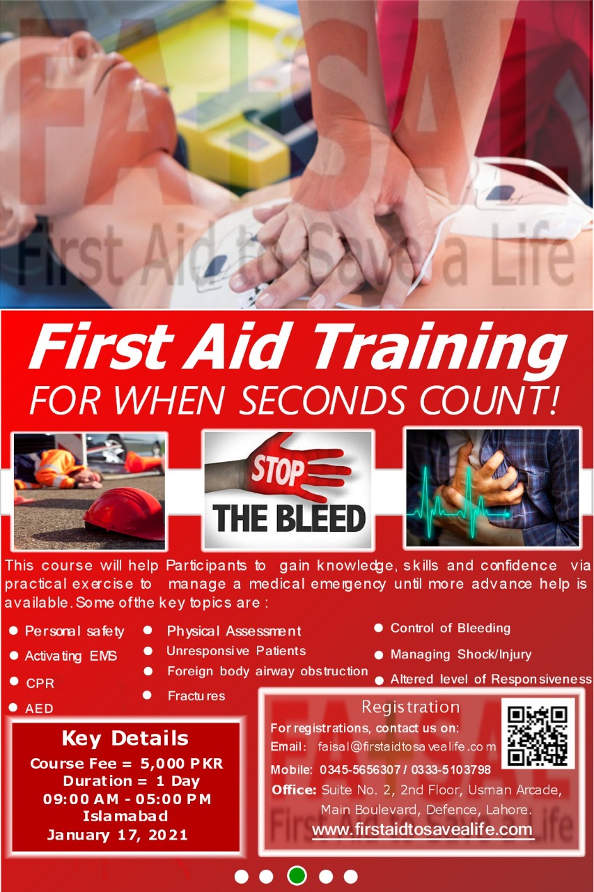 First Aid and CPR Training in Islamabad/Rawalpindi | First Aid BLS ...