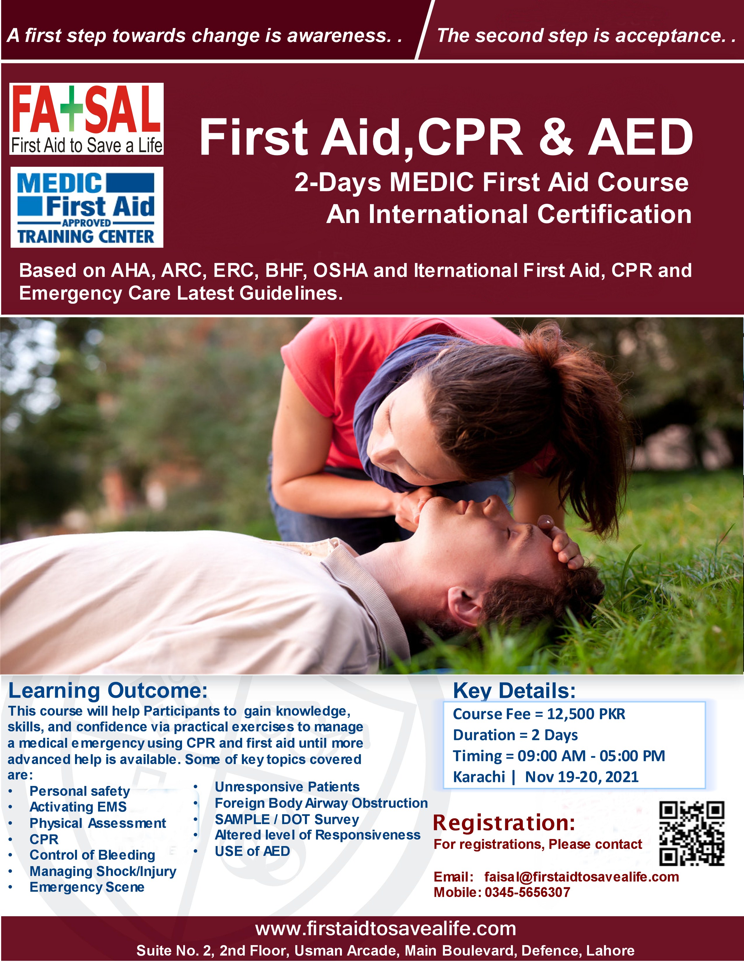 MEDIC First Aid Certification Course in Karachi | First Aid BLS ...